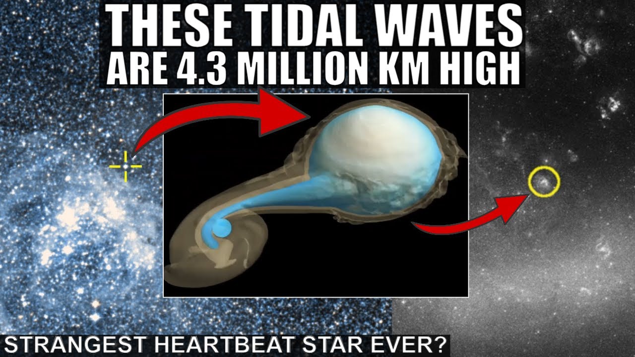 Star With Huge Tidal Waves (4.3 Million km High) That Happen Monthly