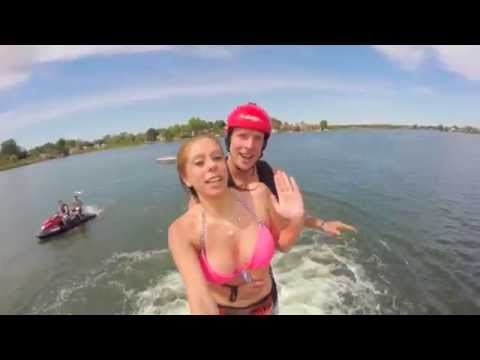 Flyboarding Sylvan lake / Viscosity Sports / Drone Video