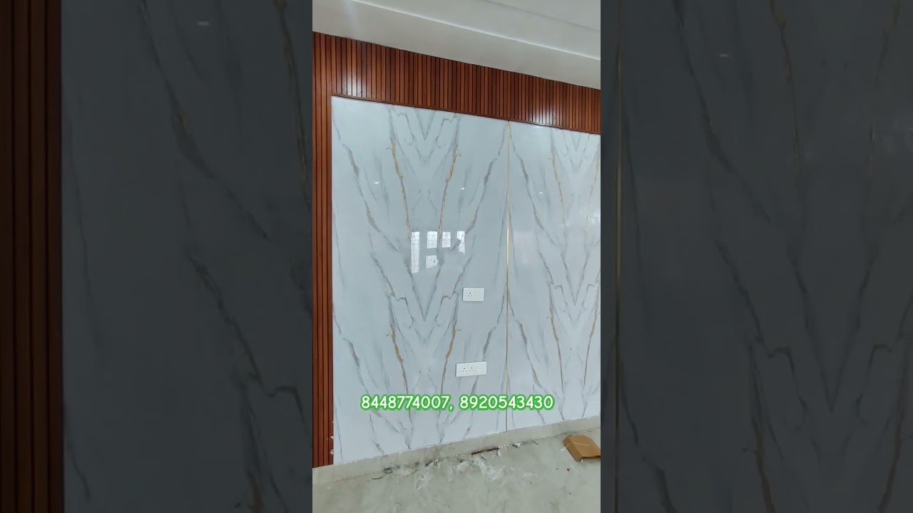 UV Marble Sheet with PVC flutted by Elegant Decors, Najafgarh #viral #interiordesign #homedecor