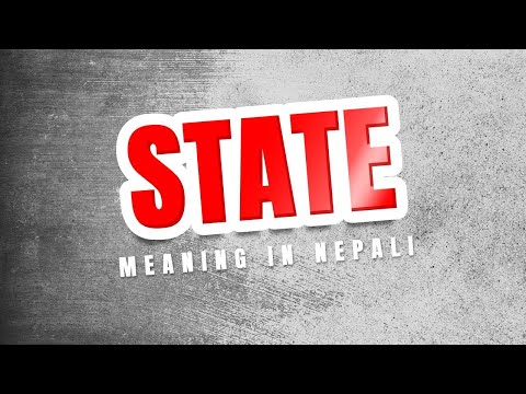 State meaning in Nepali