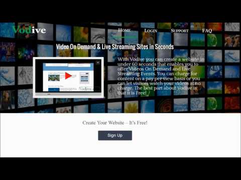 Create a Video On Demand & Live Streaming Video Sharing Website in Seconds