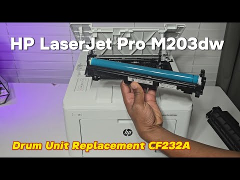 HP Laserjet Pro M203dw Installing a New Drum Unit