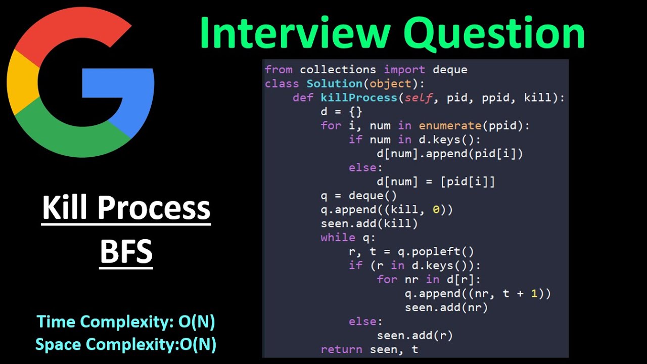 Kill Process - BFS - Python
