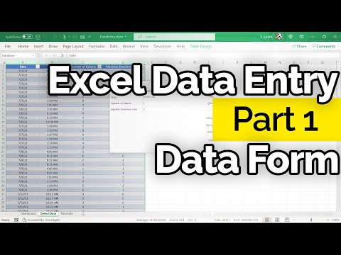 Create a Data Entry Form in Microsoft Excel