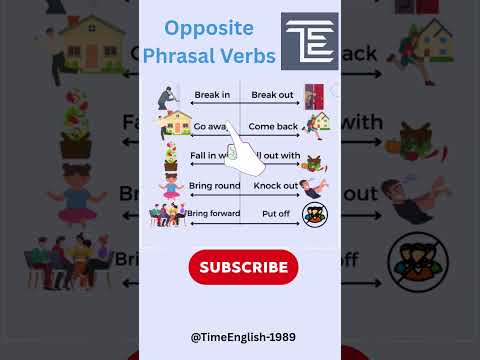 English Phrasal Verbs with Opposites – Explained in 30s! #shorts