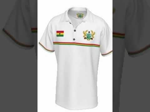 Ghana Africa coat of arms and flag Polo Shirt