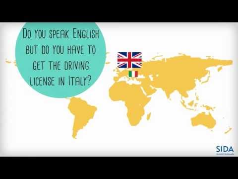 Italian license for English speakers