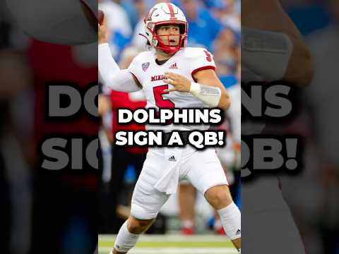 Miami Dolphins SIGN A Quarterback! #shorts #nfl #dolphins