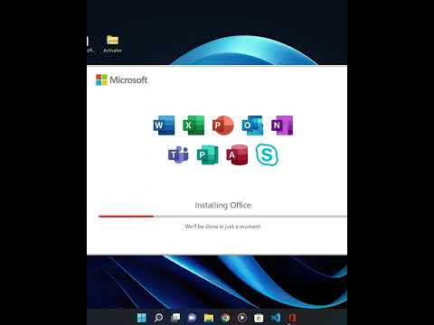 Installing Office 365 on Windows 11 (Full Pro Version Activation) #shorts