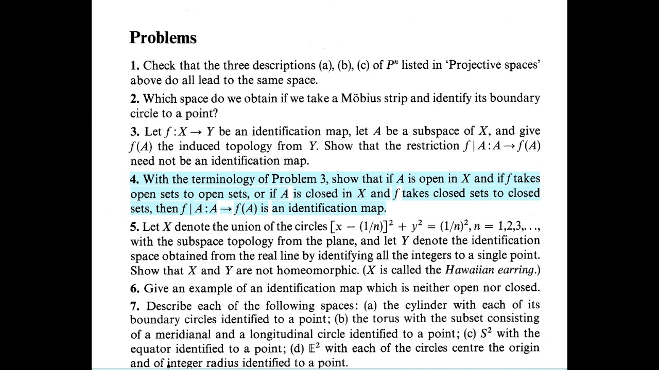 Basic Topology - Armstrong. Prob 4.4: How f|A: A to f(A) an identification map?