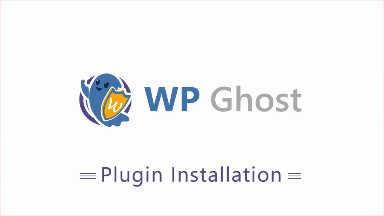 WP Ghost - Install Plugin