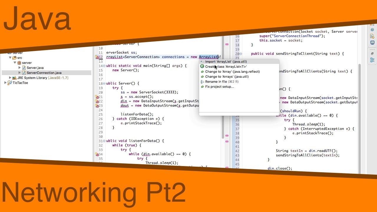 Java Ep32 - Networking Pt2 - Multithreaded server
