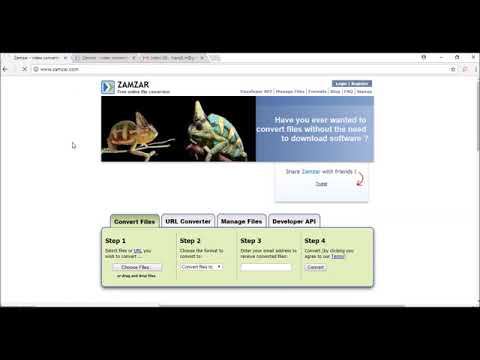 Zamzar: How to convert word to PDF