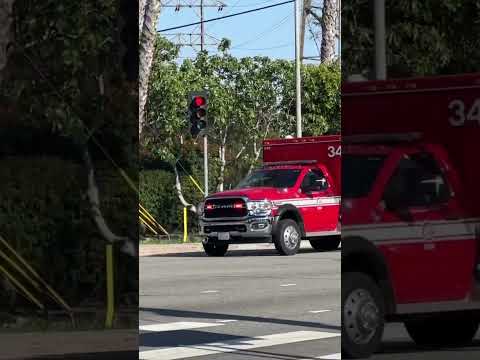 Los Angeles city fire department RA34 Responding