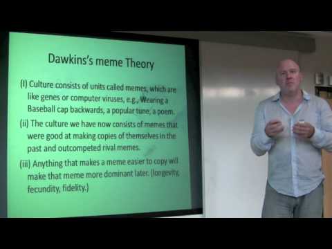 (1 of 3) Richard Dawkins' Theory of Memes, Innate Knowledge and Abstract Entities.