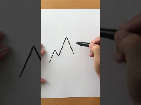 How to draw mountains