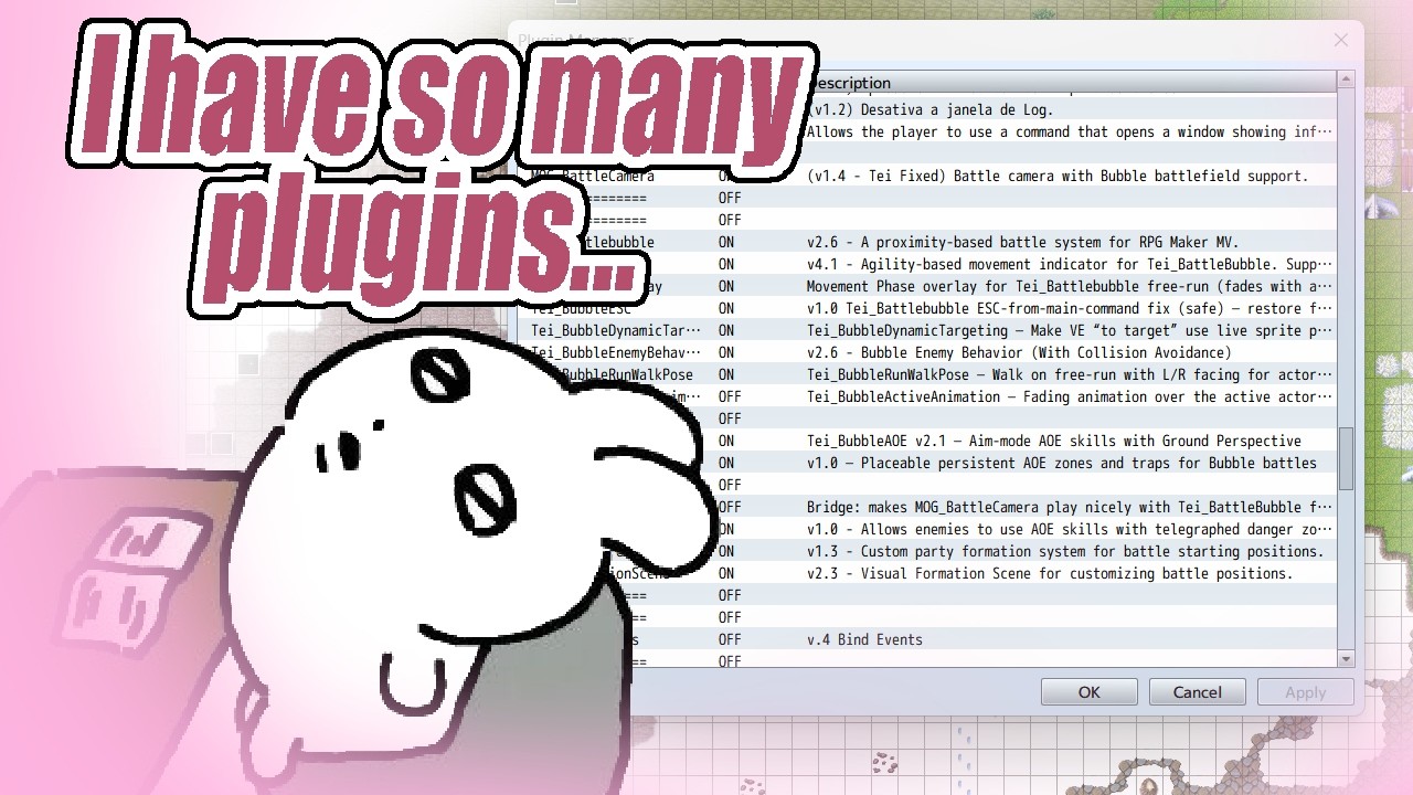 RPGMAKER MV PLUGIN TOUR (of my insane amount of plugins...)
