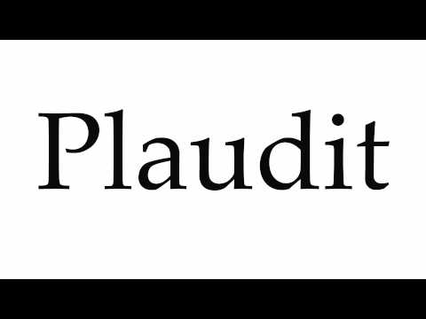 How to Pronounce Plaudit