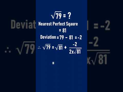 Square root of 79, an irrational number