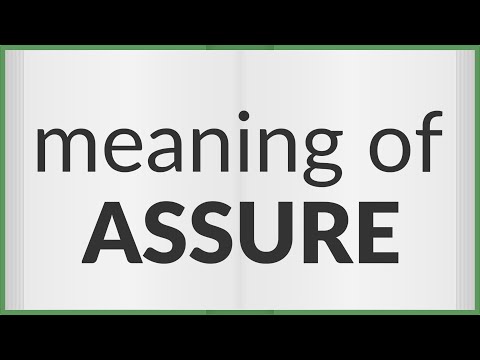 Assure | meaning of Assure