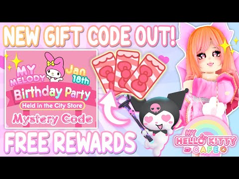 🎀NEW GIFT CODE FREE REWARDS! MY MELODY BIRTHDAY OUTFITS & MORE SURPRISE! ✨My Hello Kitty Cafe ROBLOX