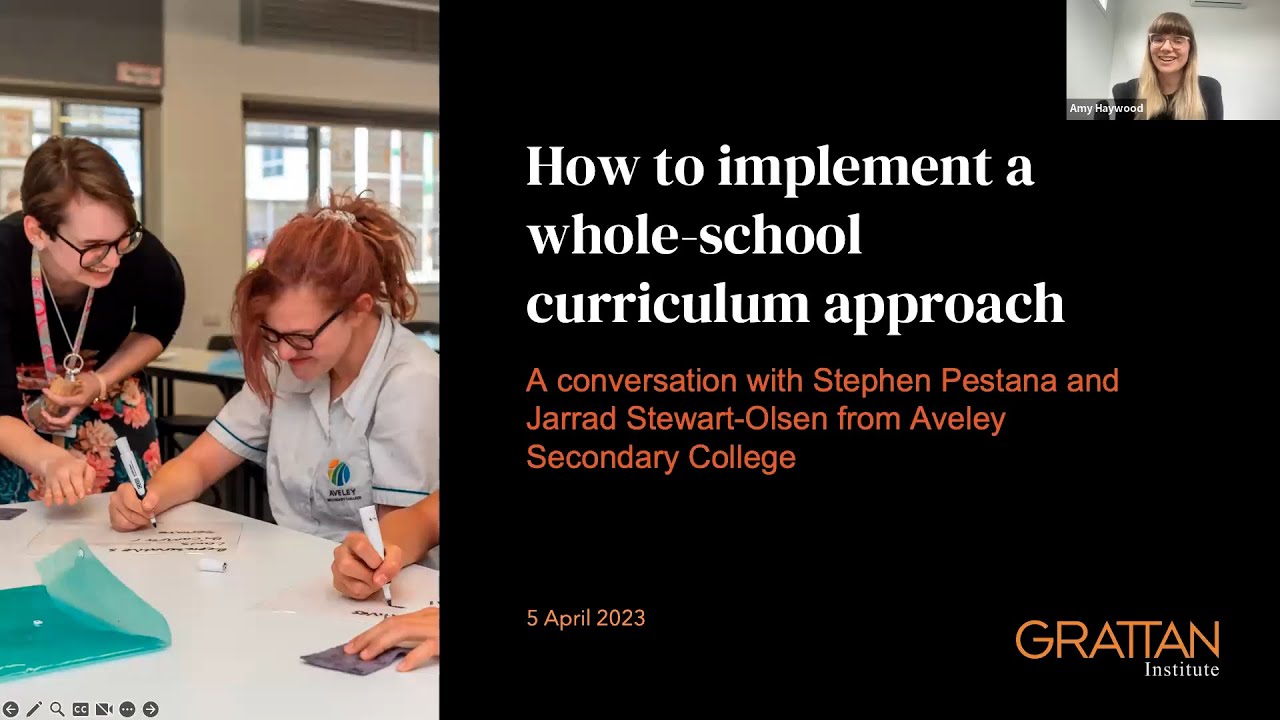 How Aveley Secondary College implemented a whole-school curriculum approach