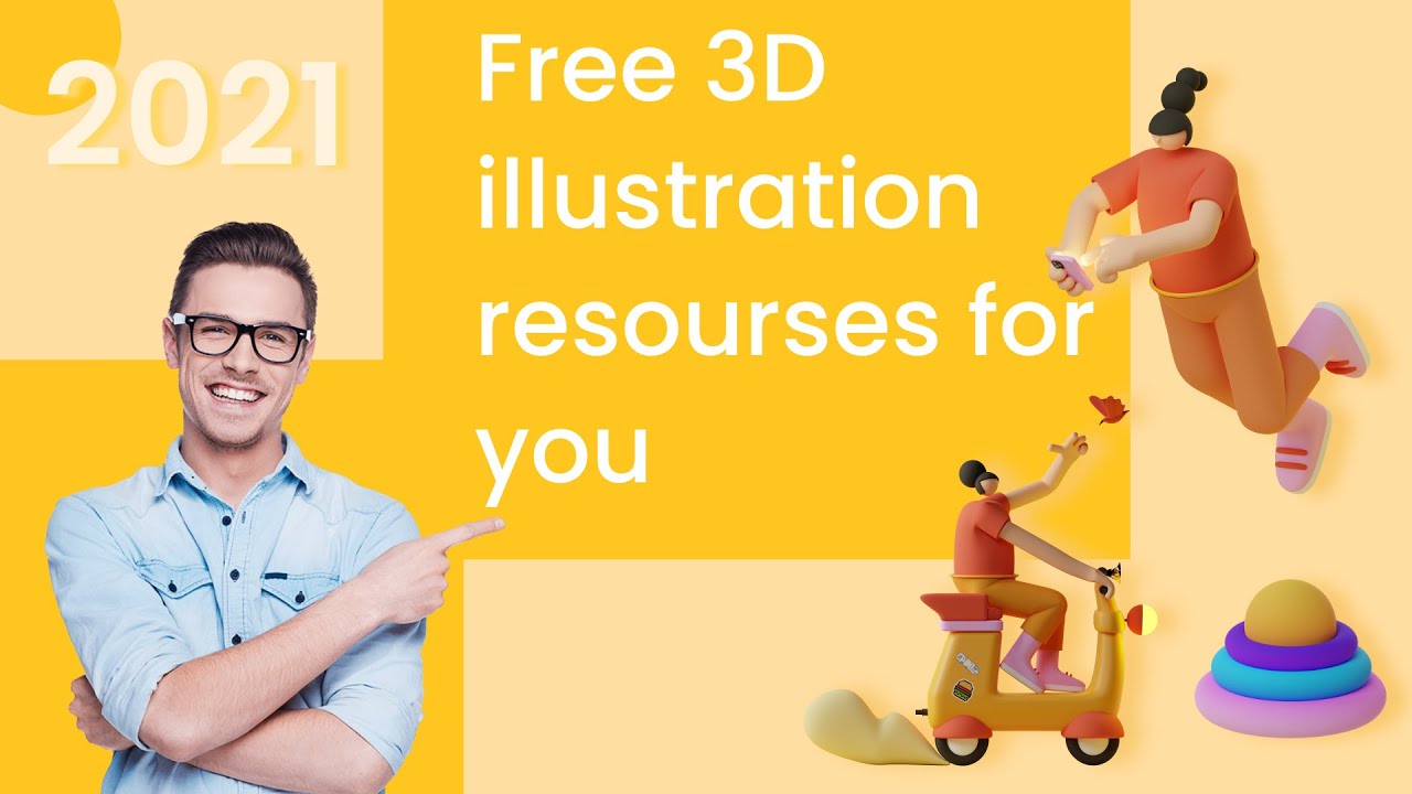 Free 3D Illustrations For UI Design | UX/UI Design