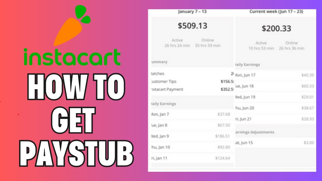 How To Get Paystub From Instacart (2025)