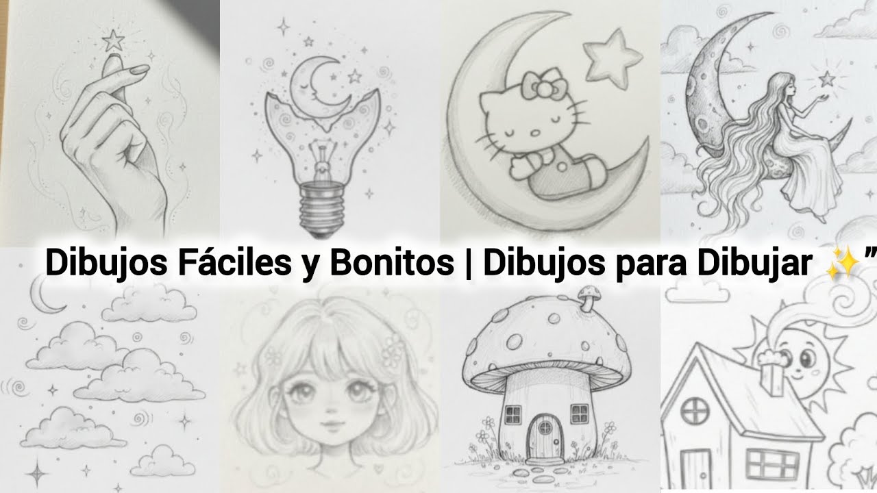 “Dibujos Fáciles y Bonitos ✏️ | Dibujos para Dibujar Paso a Paso”
