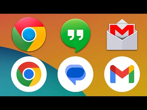 Android Google Apps Icons: 2013 vs 2023!