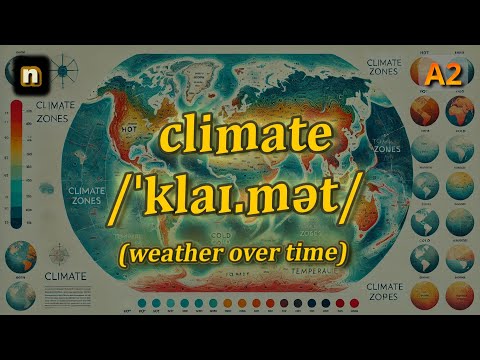 [n] Climate meaning (weather over time) with 5 examples