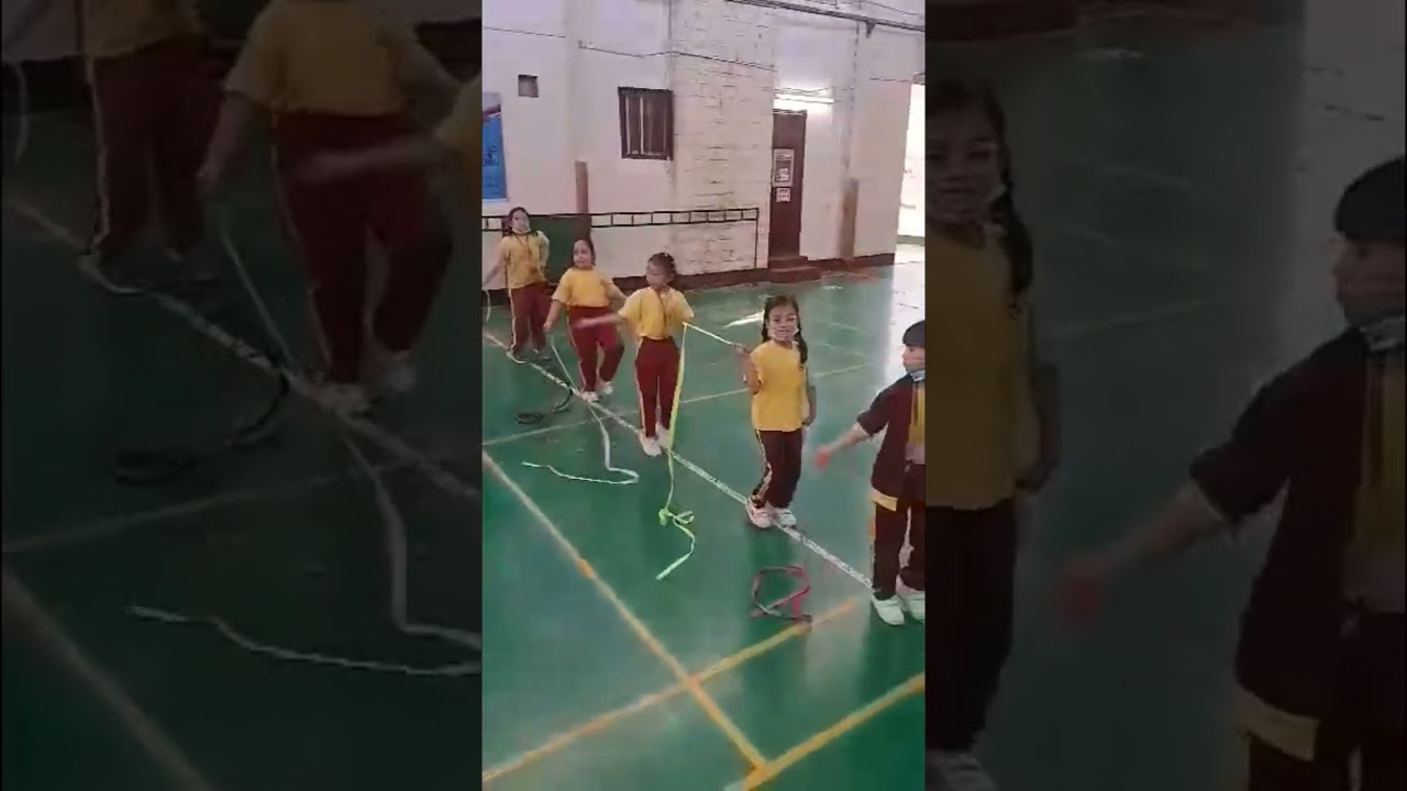 P.E Ribbon Dance Practise #internationalschool  #school