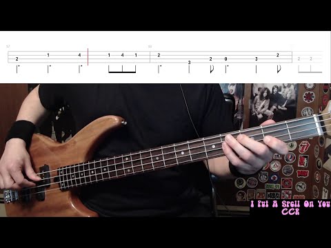 I Put A Spell On You by CCR - Bass Cover with Tabs Play-Along