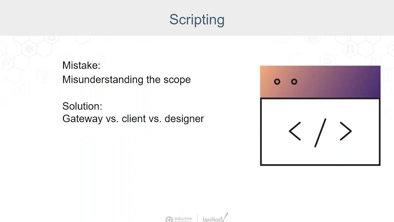 Understanding When to Use Scripting in Ignition