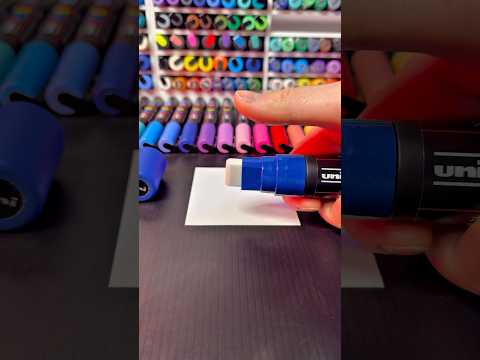 Activating BLUE💙Posca Markers😱