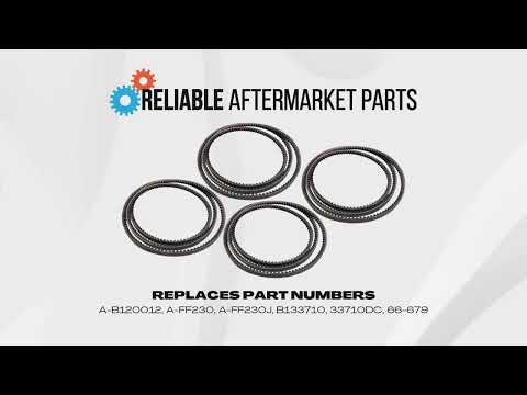 AE55671 Set of 4 Drive Belts Fits John Deere Disc Mower Models 265 275 112B