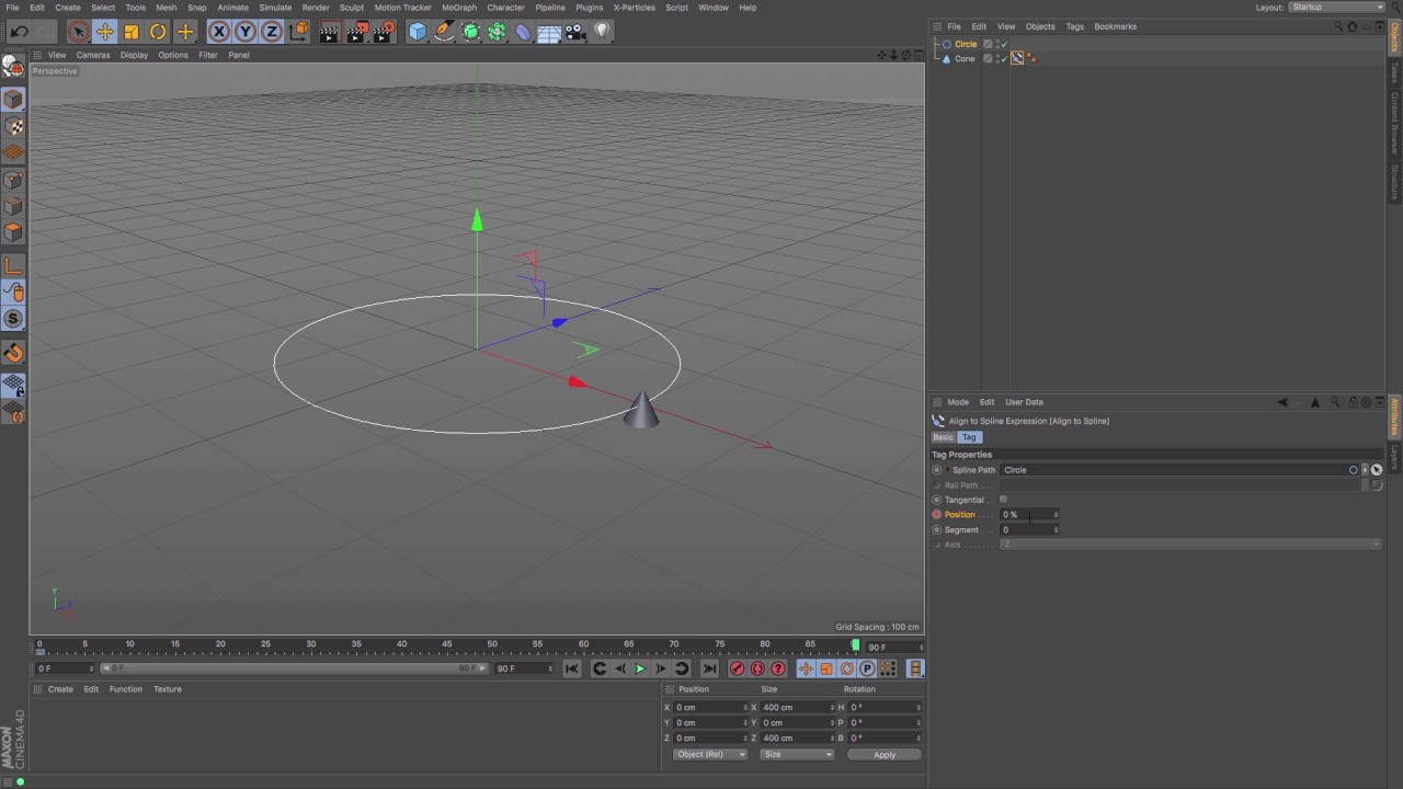 Cinema 4D Tutorial - How to Use the Align To Spline Tag