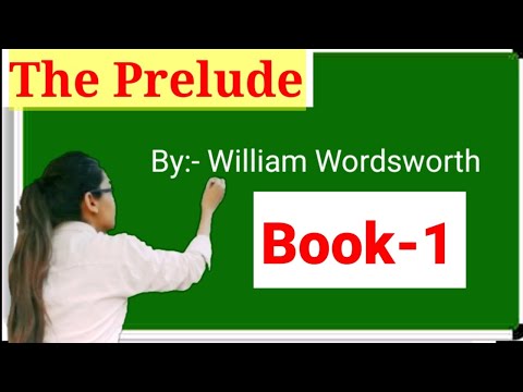 The Prelude by William Wordsworth in hindi. book 1