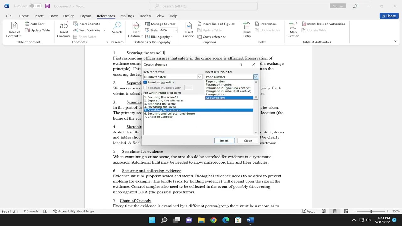 How to Make Cross References in Microsoft Word [Tutorial]