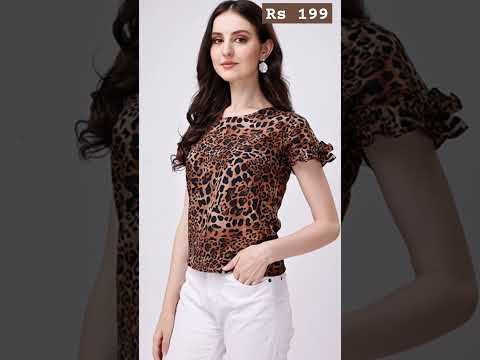 #beautiful tops for women #ladies fashion #garments #clothes #girls animal print outfit