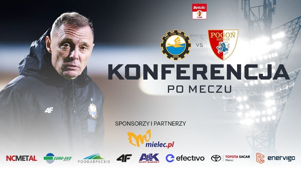 Press conference after the match against Pogoń Siedlce - FKS Stal Mielec SA