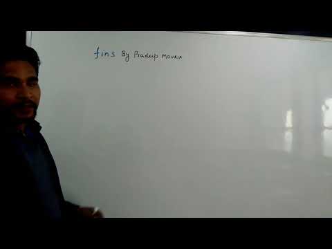 Fins efficiency and effectiveness by Pradeep Mouria