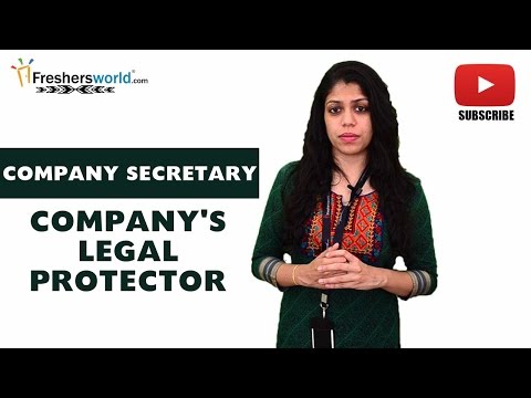 Job Roles For COMPANY SECRETARY – CS,Stock Market,Shareholder,Legal affairs