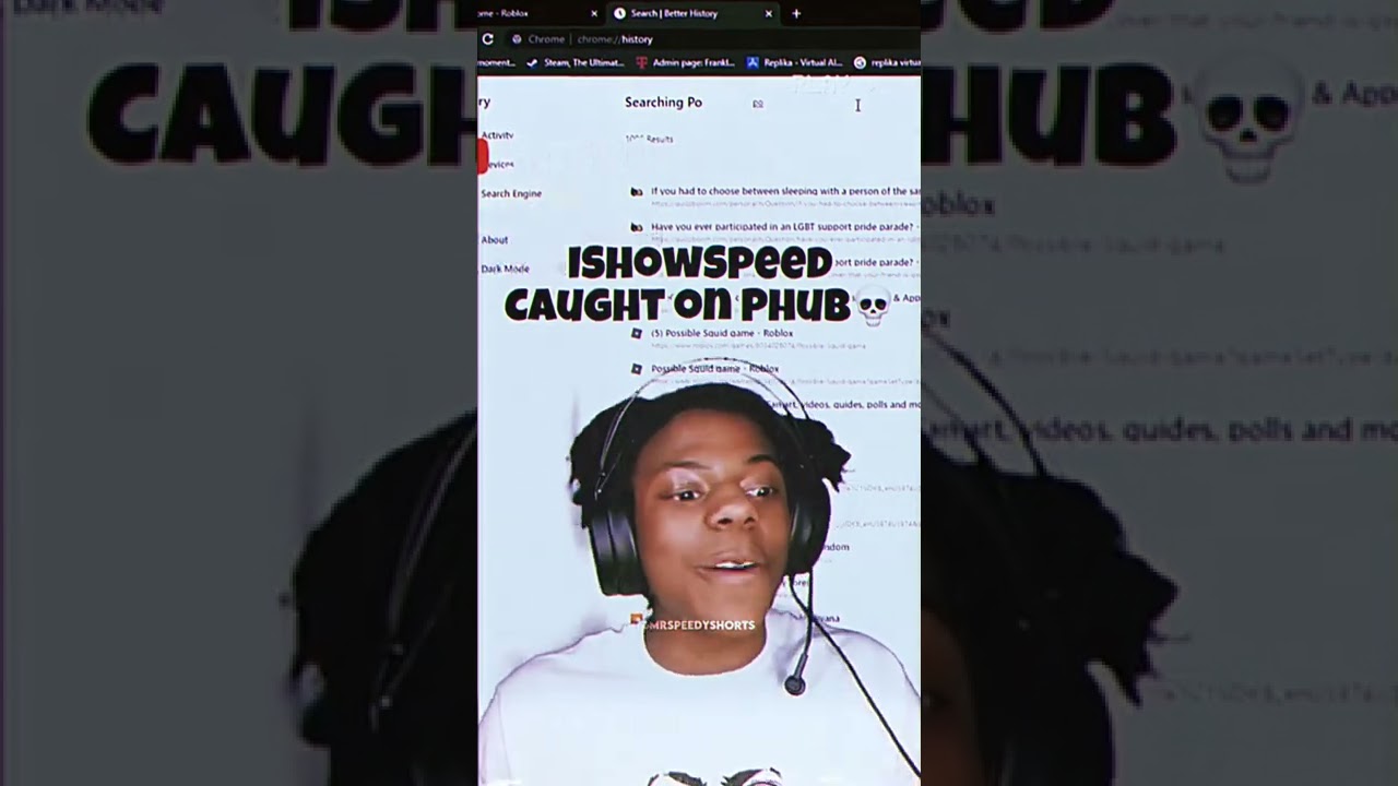 IShowSpeed Caught On Phub 🟠⚫️