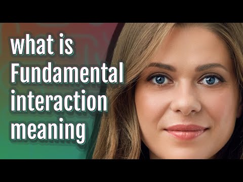 Fundamental interaction | meaning of Fundamental interaction