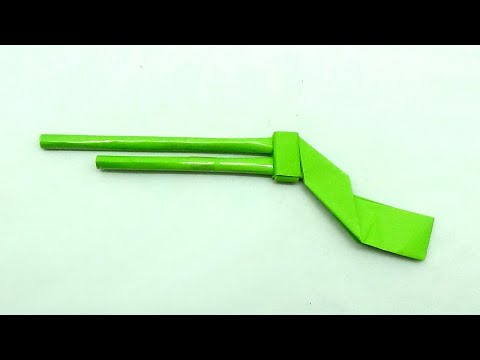 Easy Origami Gun – How To Make A Paper Sniper Rifle That Shoots – DIY ...