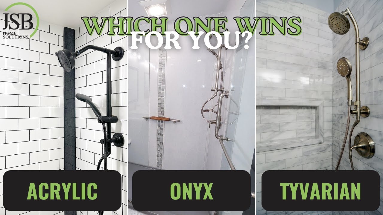 Shower Walls Showdown: Acrylic, Onyx, and Tyvarian – Which Is Best?