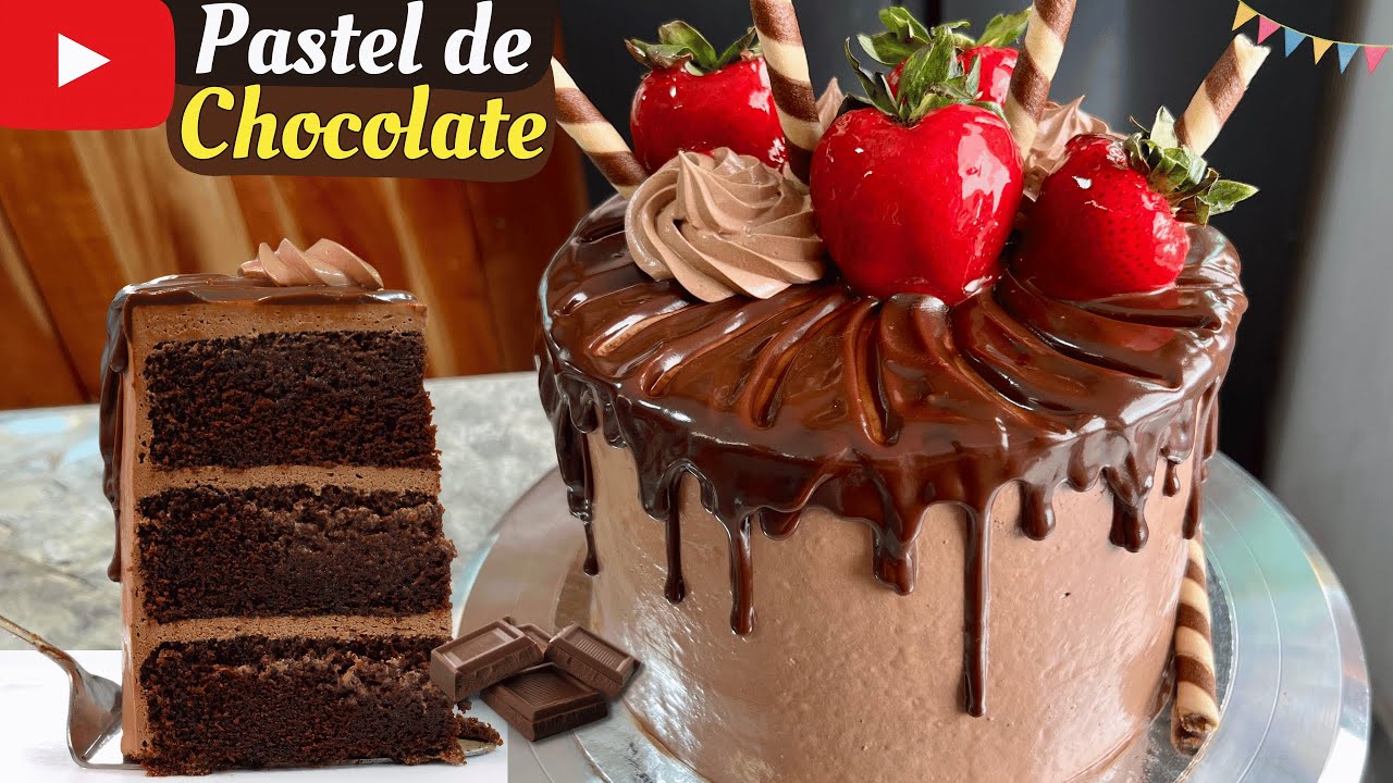 🔥PASTEL HÚMEDO de CHOCOLATE relleno CREMOSO Dulce Hogar Recetas💕