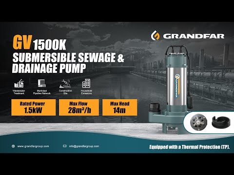 🌟 Introducing the GV1500K: Your Ultimate Stainless Steel Sewage Solution!