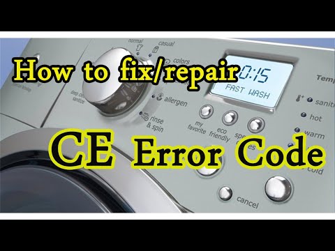 CE error code, LG ce error code, lg washing machine error code ce